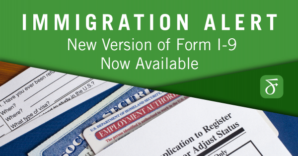 New Version of Form I-9 Now Available