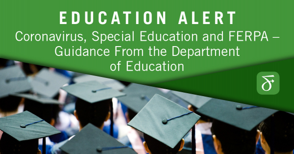 Coronavirus, Special Education and FERPA – Guidance From the Department ...