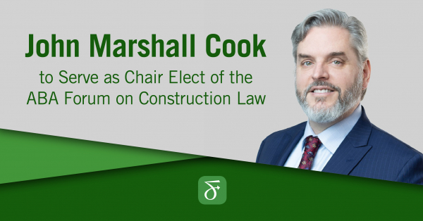 John Marshall Cook to Serve as Chair-Elect of the ABA Forum on ...