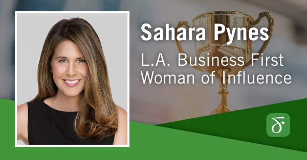 Sahara Pynes Named a Woman of Influence by L.A. Business First